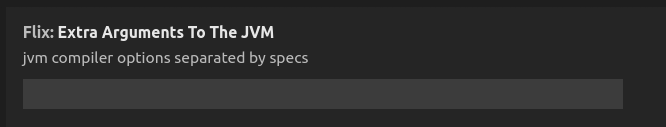 Add extension option to supply additional parameters · Issue #108 · flix/vscode-flix · GitHub