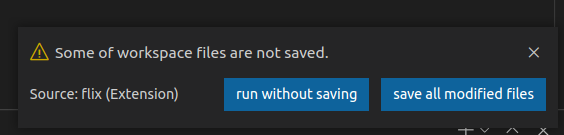 save dirty buffers on run by manoj2601 · Pull Request #119 · flix/vscode-flix · GitHub