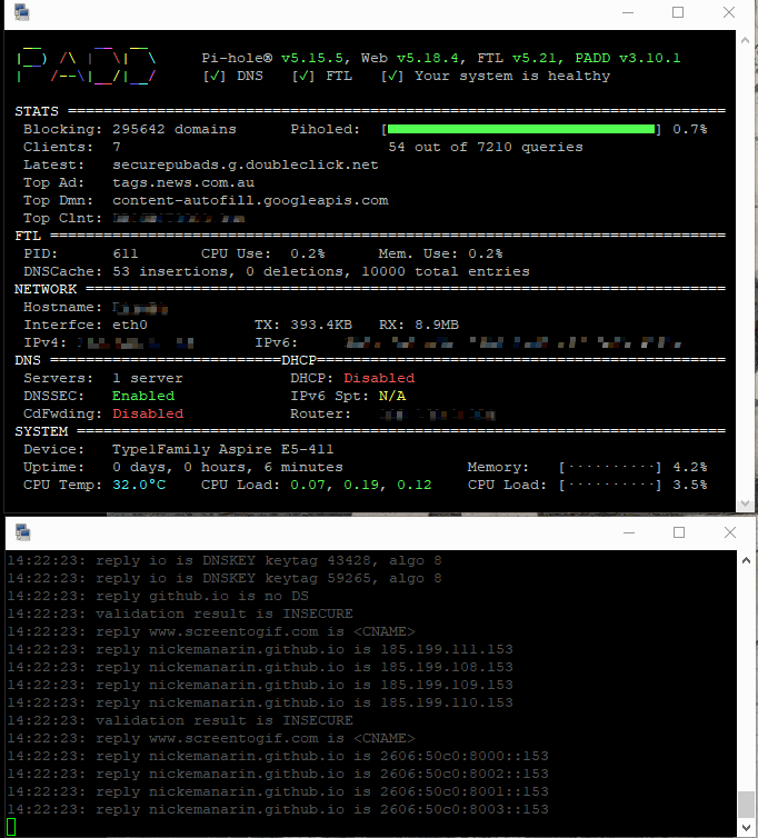 PADD information not being refreshed · Issue #340 · pi-hole/PADD · GitHub