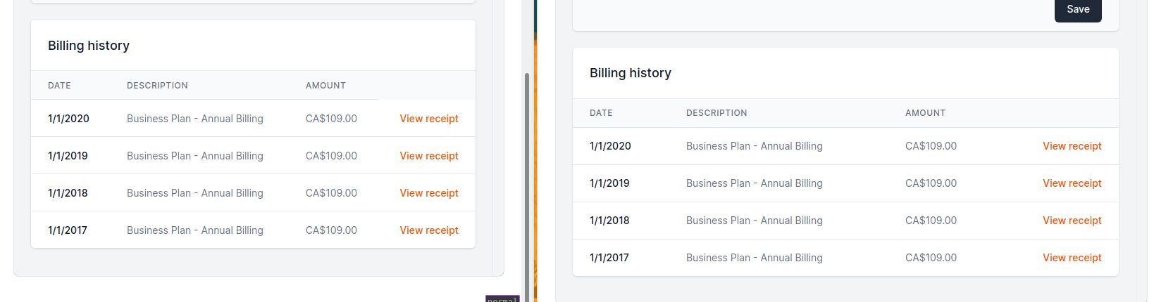 Application UI Page Examples Settings Screens - With sidebar navigation ...
