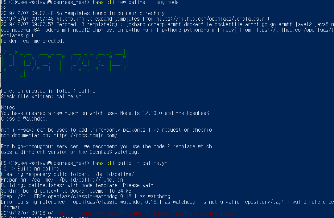 Shouldn't I run openfass on Windows? · Issue #735 · openfaas/faas-cli · GitHub