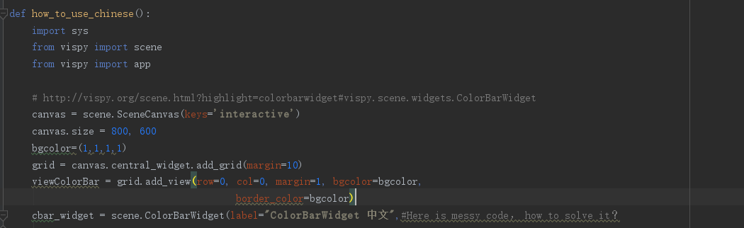 About Colorbarwidget Problem How To Use Chinese In Label？ · Issue