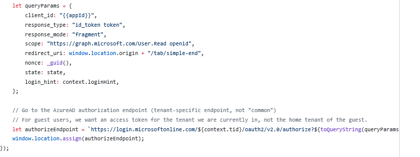 `authorizeEndpoint` url string is incorrect · Issue #931 · MicrosoftDocs/msteams-docs · GitHub