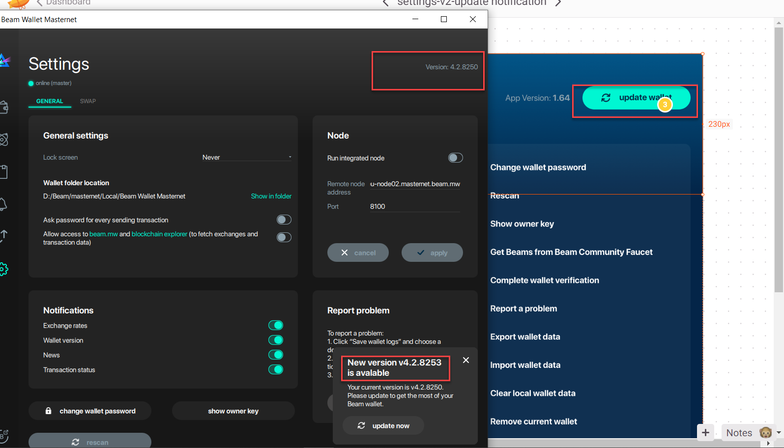 App update notification · Issue #1071 · BeamMW/beam · GitHub
