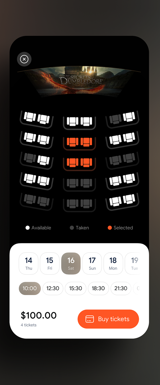 GitHub - javacl/cinema-ticket: Design Challenge with JetpackCompose