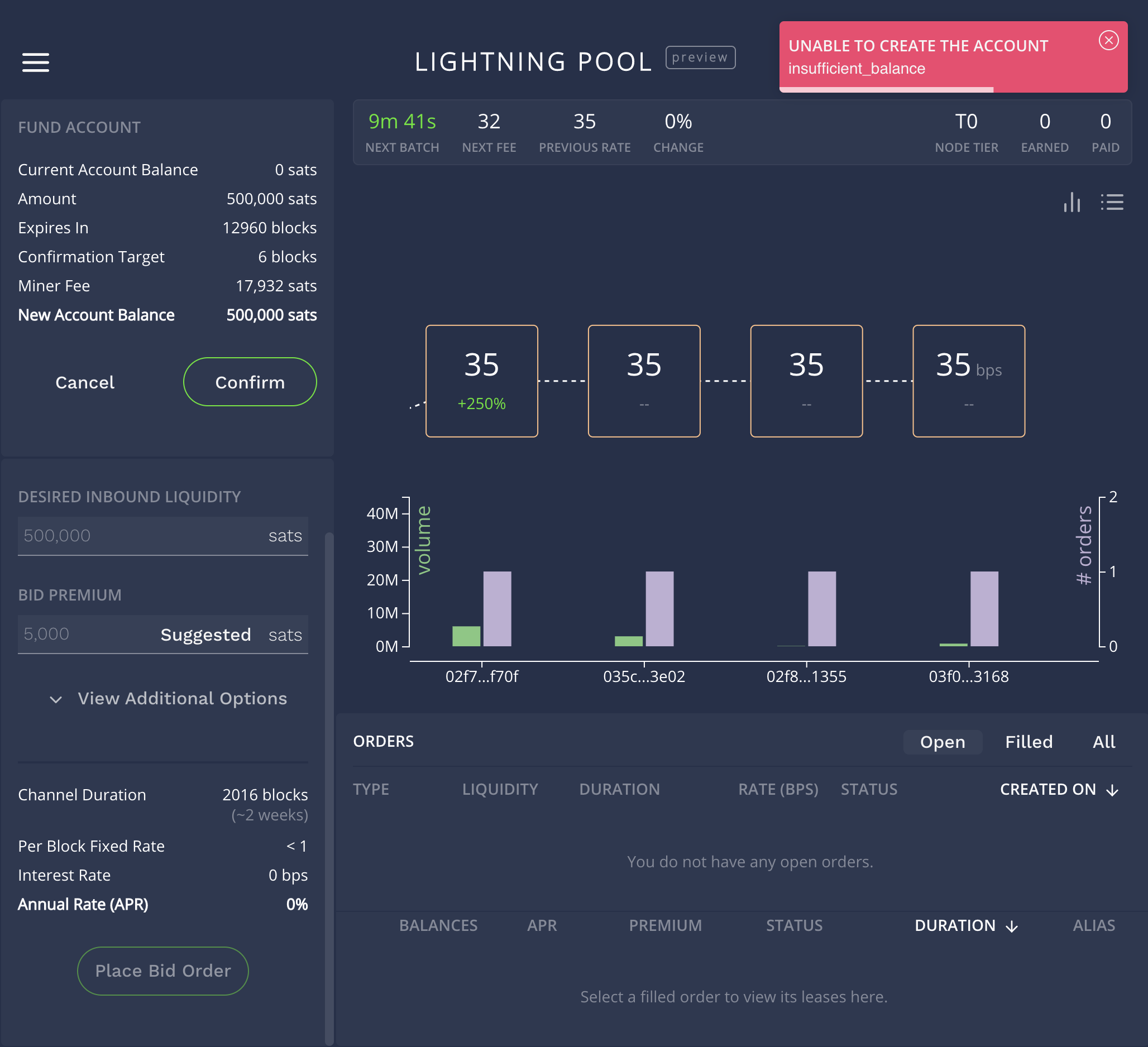 Unable To Fund Account In Pool Ui · Issue 227 · Lightninglabspool · Github 