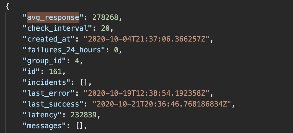 Last 5 Min Avg Response · Issue 871 · Statping Statping · Github