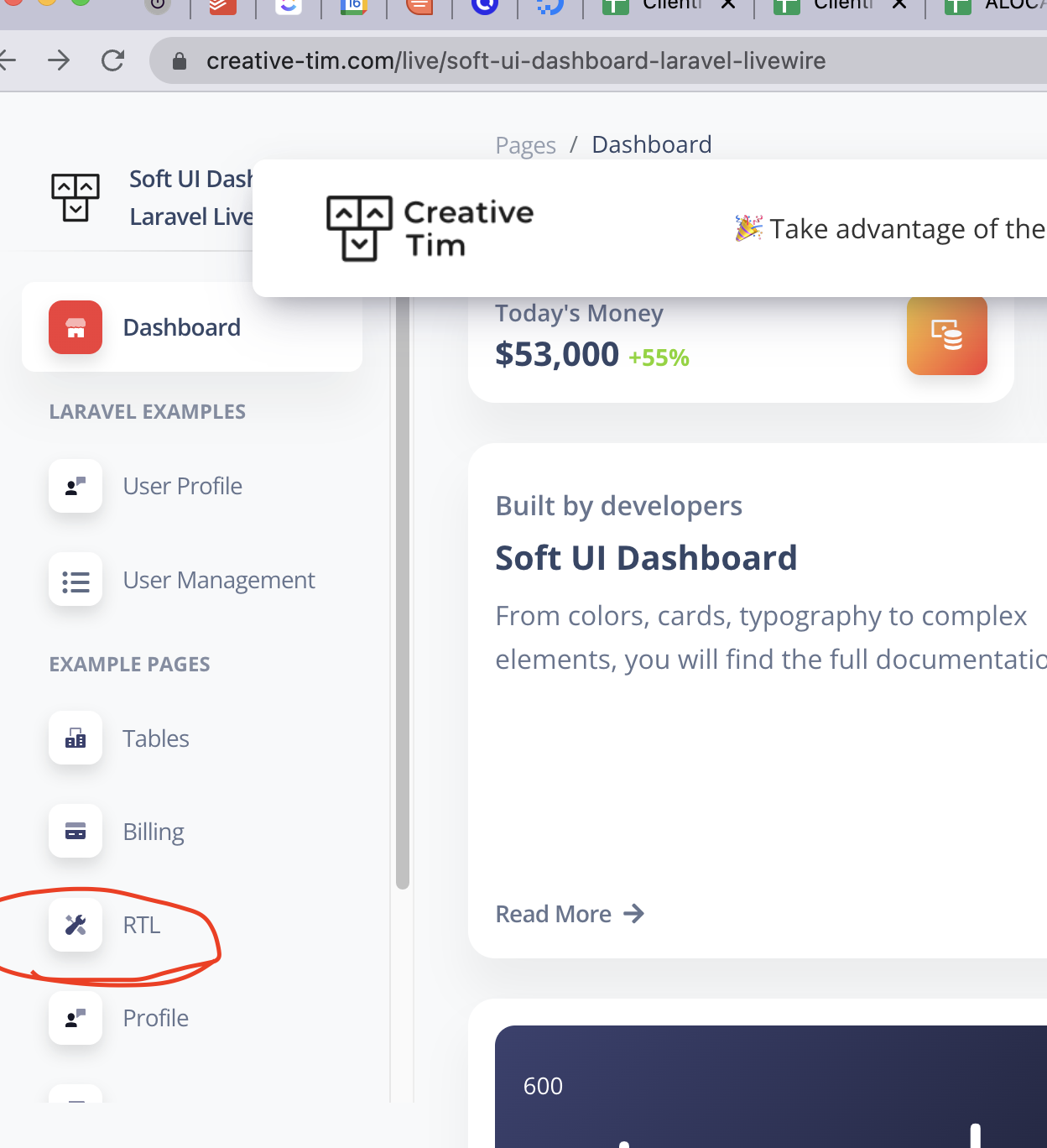 RTL version · Issue #18 · creativetimofficial/soft-ui-dashboard-laravel-livewire · GitHub