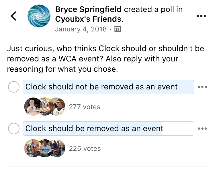 Reasons to remove or keep clock as an event · Issue #848 · thewca/wca ...