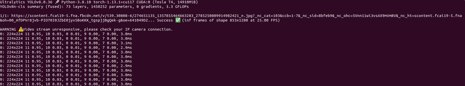 [Classification] [Image URL Assumed as video stream] · Issue #1366 · ultralytics/ultralytics ...