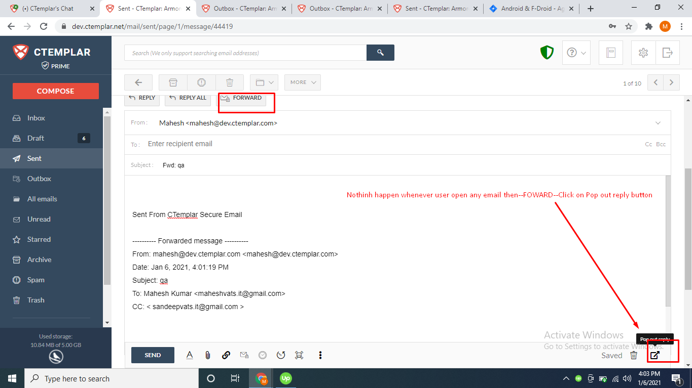 Unable To Pop Out Composer When Replying Or Forwarding · Issue 922 · Ctemplarwebclient · Github 2278