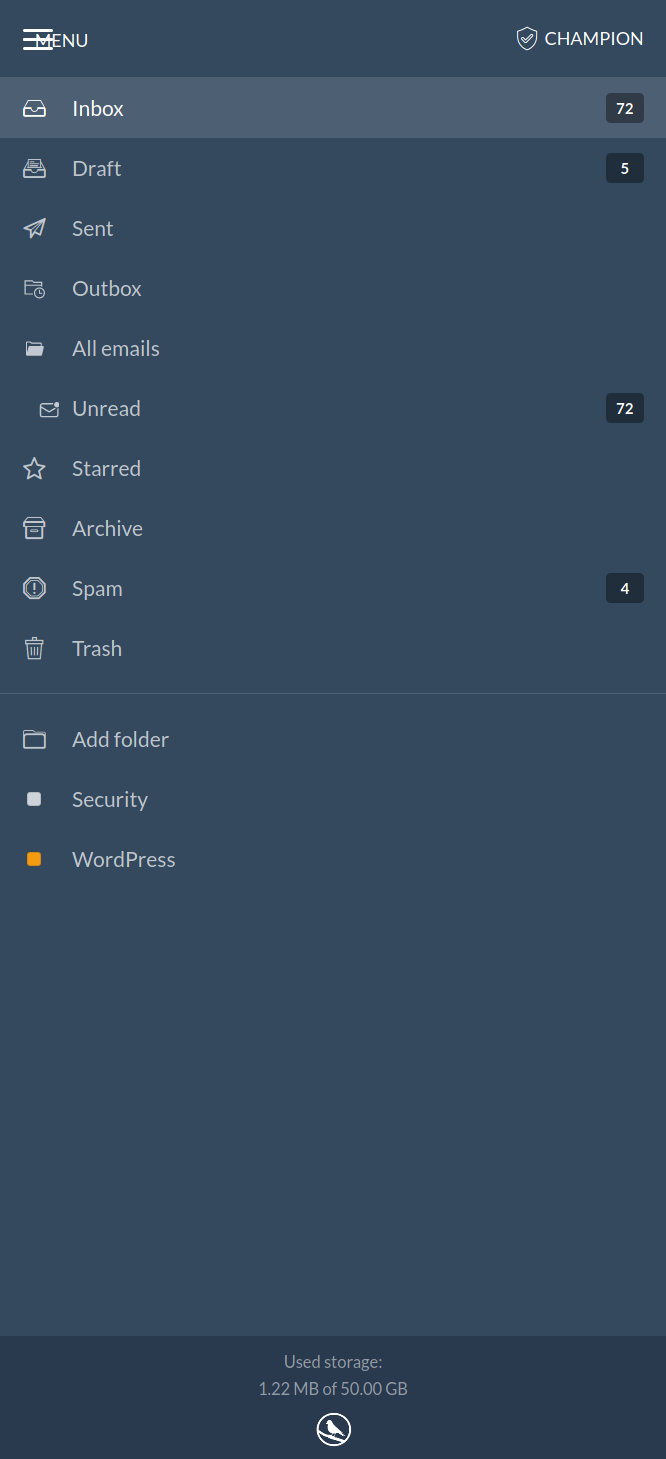 Improve the sidebar at lower resolutions · Issue #1003 · CTemplar/webclient · GitHub