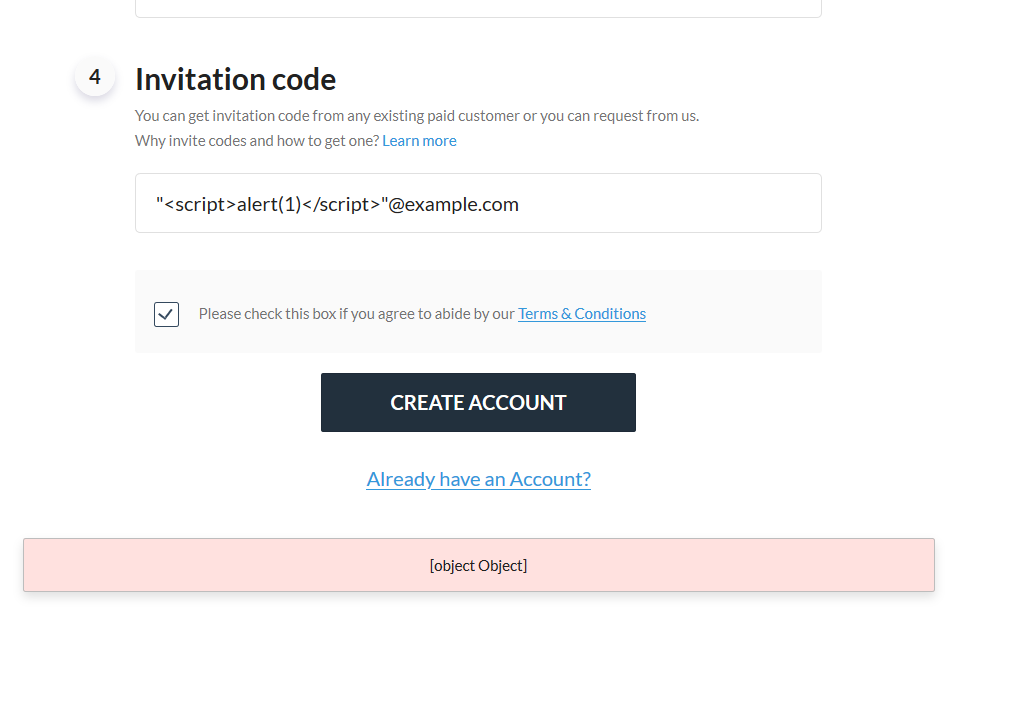 Missing error string on wrong invitation code · Issue #1074 · CTemplar/webclient · GitHub