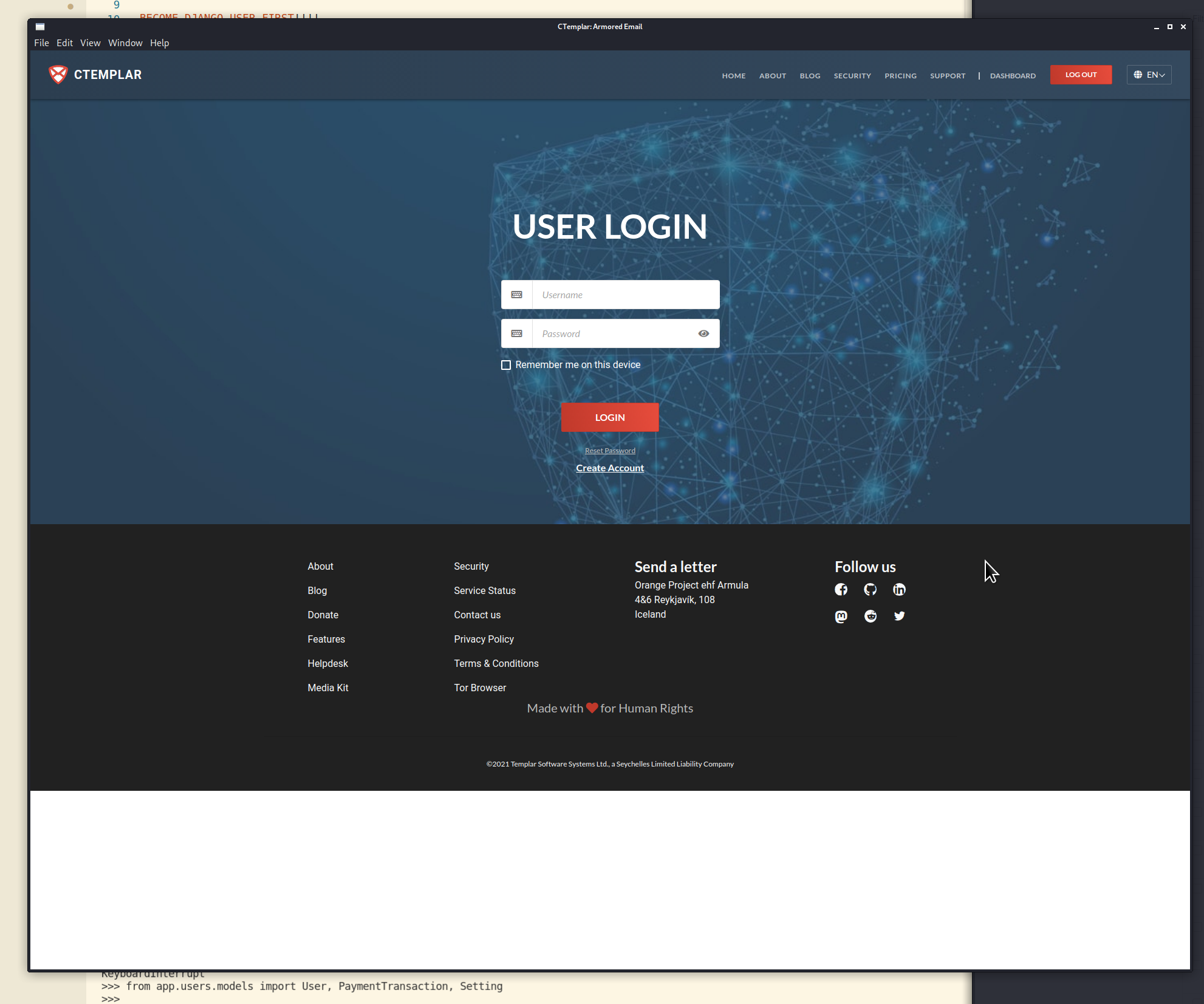 Login page doesn't fill the height (again x100) · Issue #1372 · CTemplar/webclient · GitHub