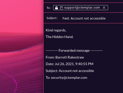 Forwarded emails don't contain original email address · Issue #1411 · CTemplar/webclient · GitHub