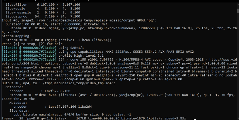 ./tmp\DeepMosaics_temp/voice_tmp.mp3: No such file or directory · Issue #90 · HypoX64 ...