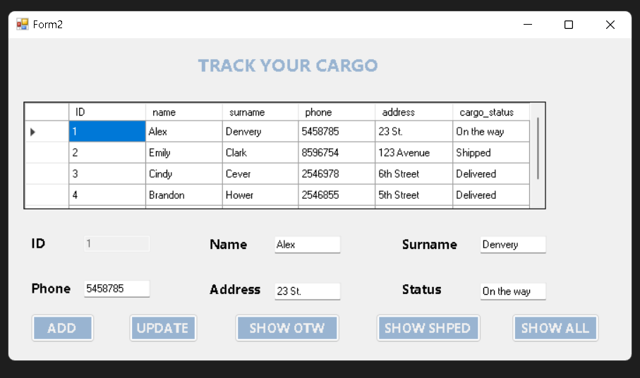 GitHub - jariwarlord/cargoTracking