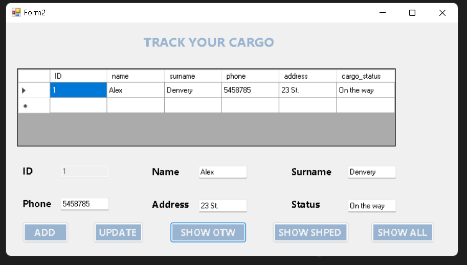 GitHub - jariwarlord/cargoTracking