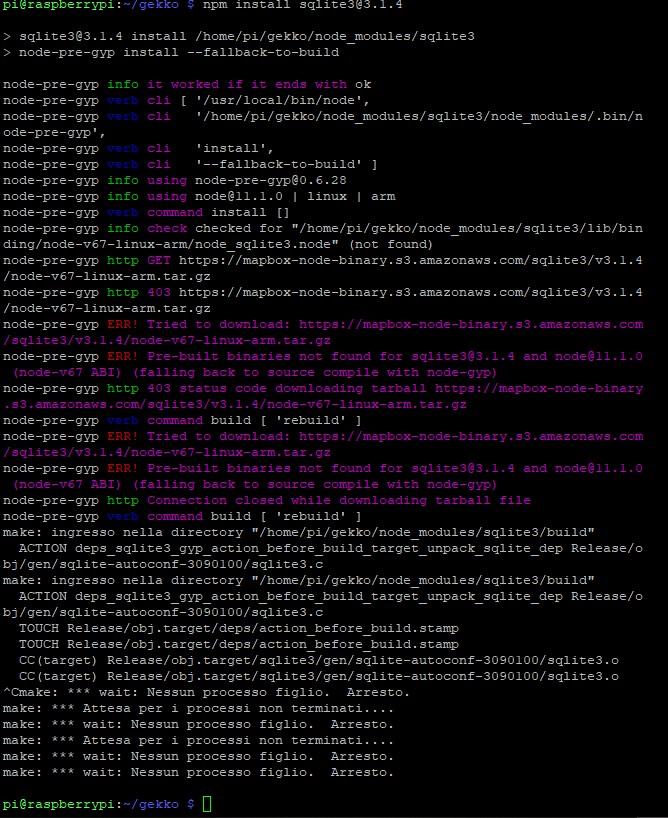 Sqlite3 error in Gekko · Issue #1220 · askmike/gekko · GitHub