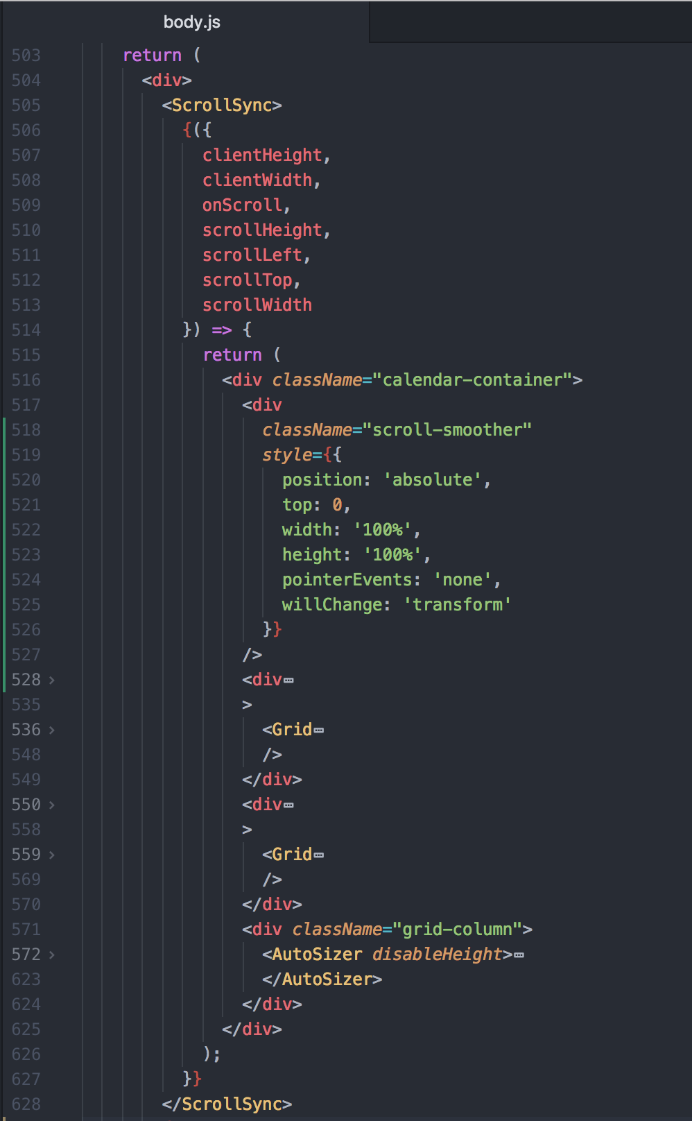 Faster onScroll with Scrollsync · Issue #291 · bvaughn/react-virtualized · GitHub