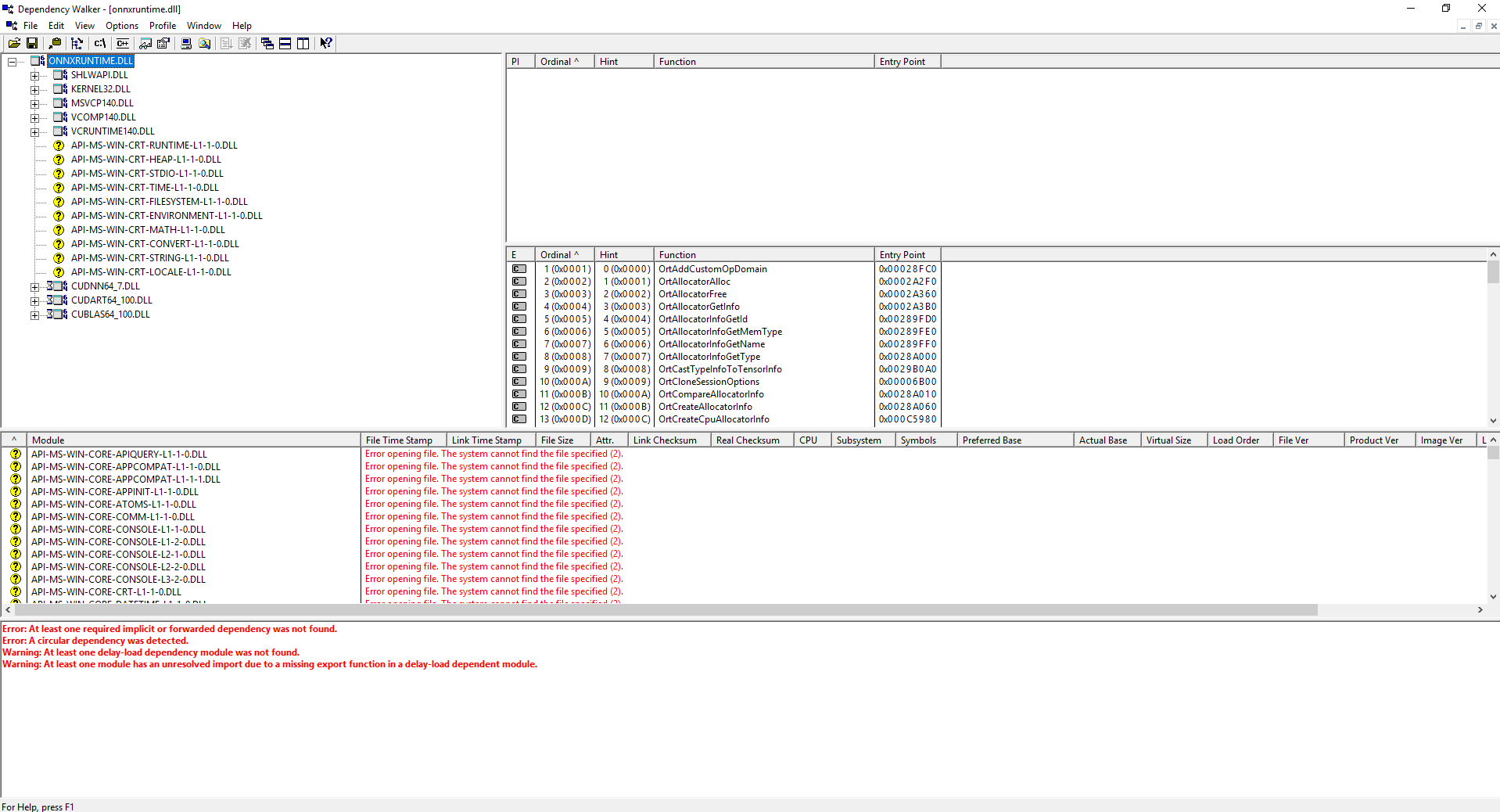 kernel32.LoadLibrary():'cublas64_91.dll' not found · Issue #980 · microsoft/onnxruntime · GitHub