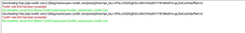 API key not mine/ tumblr rate limit exceeded · Issue #1086 · RipMeApp/ripme · GitHub