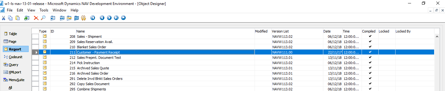 report like "Customer - Payment Receipt" cannot find under the client ...