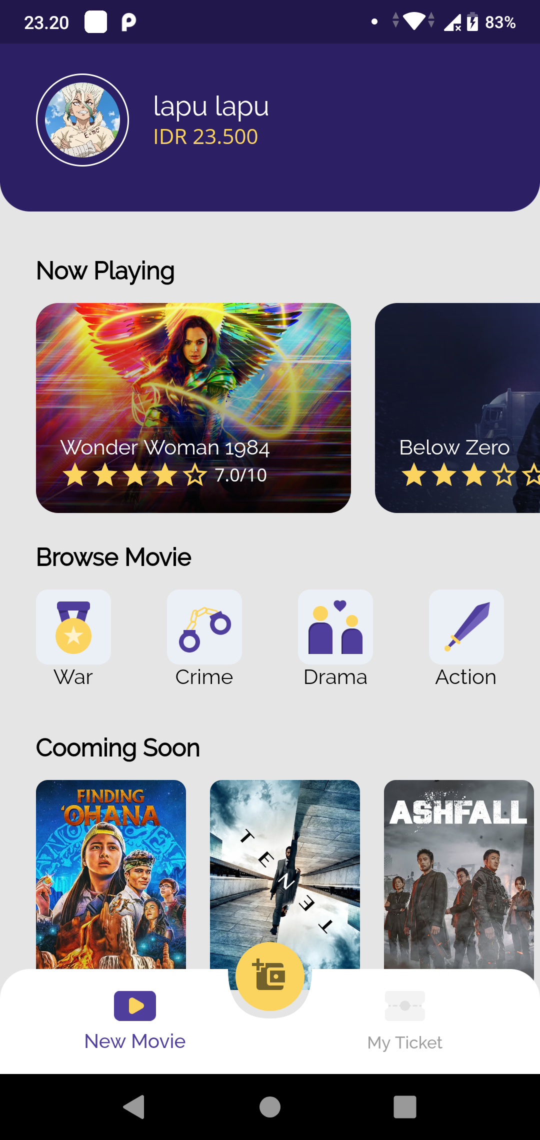 GitHub - ZianFahrudy/NyoTix: Aplikasi Pemesanan Tiket Bioskop mirip Tix.id