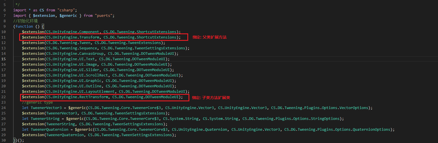 [unity] 扩展类覆盖父类中的同名方法, 调用ERROR: invalid parameter · Issue #231 · Tencent/puerts · GitHub