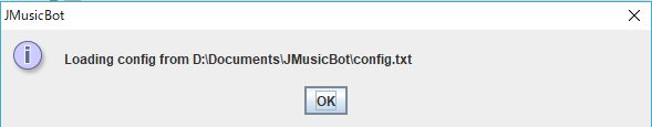 [Feature Request] Skip the 'Loading Config' Message · Issue #192 · jagrosh/MusicBot · GitHub