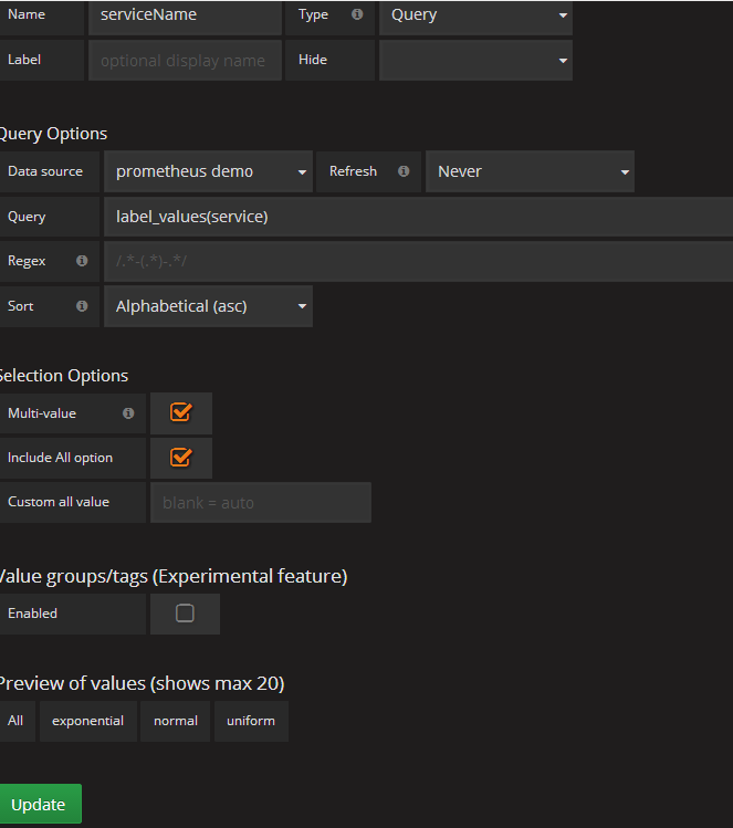 [bug] prometheus datasource multi-value template variable expand incorrect · Issue #10461 ...