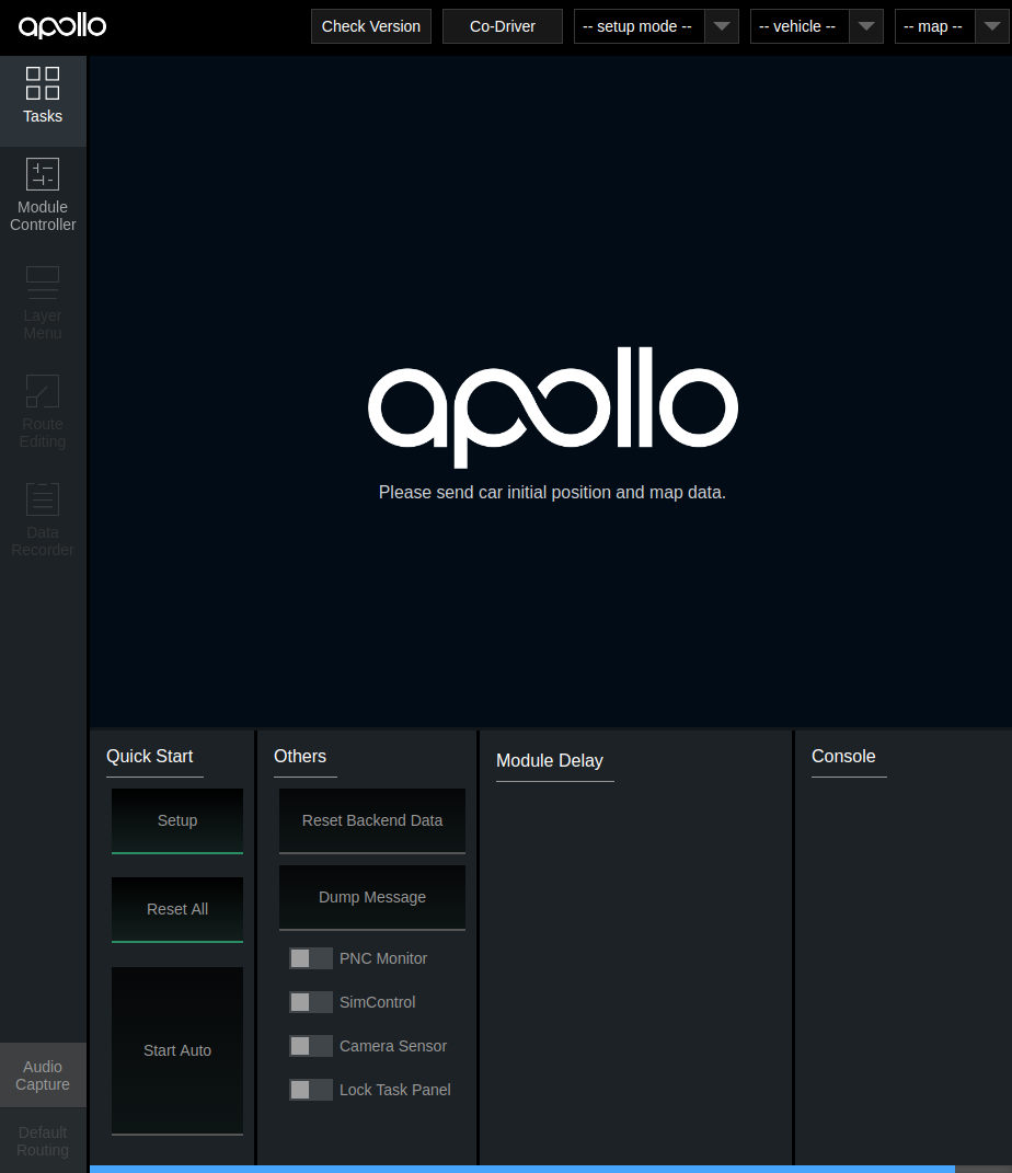 Dreamview is opening but can't see modes ,vehicles, maps, modules etc. · Issue #10116 ...