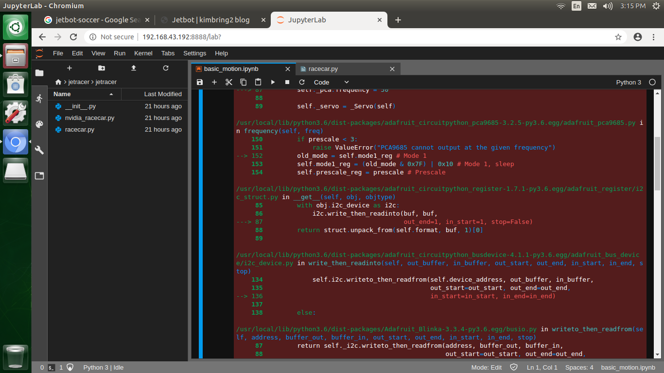 Issue running basic_motion.ipynb directly after software setup · Issue #42 · NVIDIA-AI-IOT ...