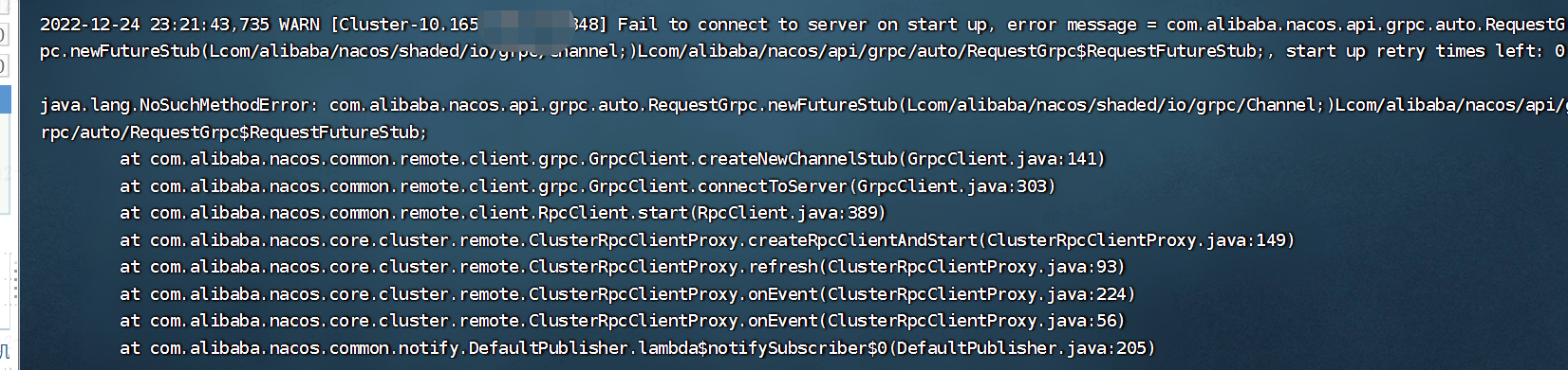 2.1.1版本，集群节点同步数据服务失败 · Issue #9748 · alibaba/nacos · GitHub