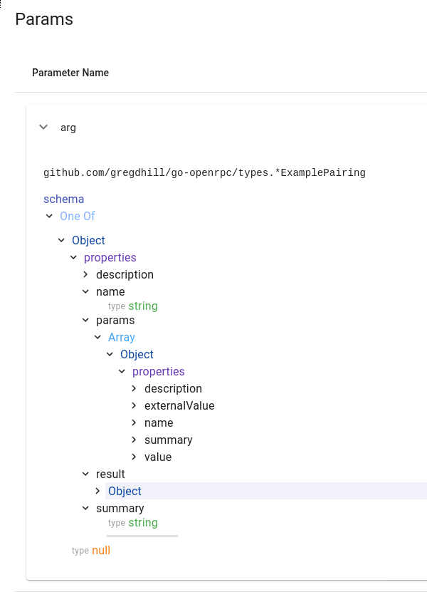 Expanding Schema View Automatically Collapses After Some Time · Issue 394 · Open Rpc Playground