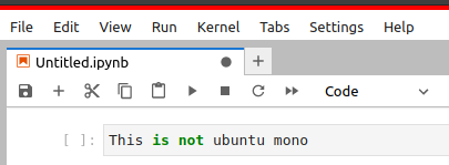 Change monospace code cell font family to match the rest of the UI · Issue #12536 · jupyterlab ...