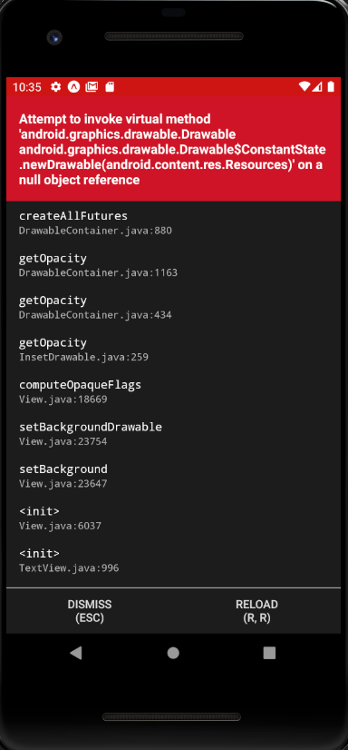 React Native Android Crashing · Issue 29734 · Facebookreact Native · Github 