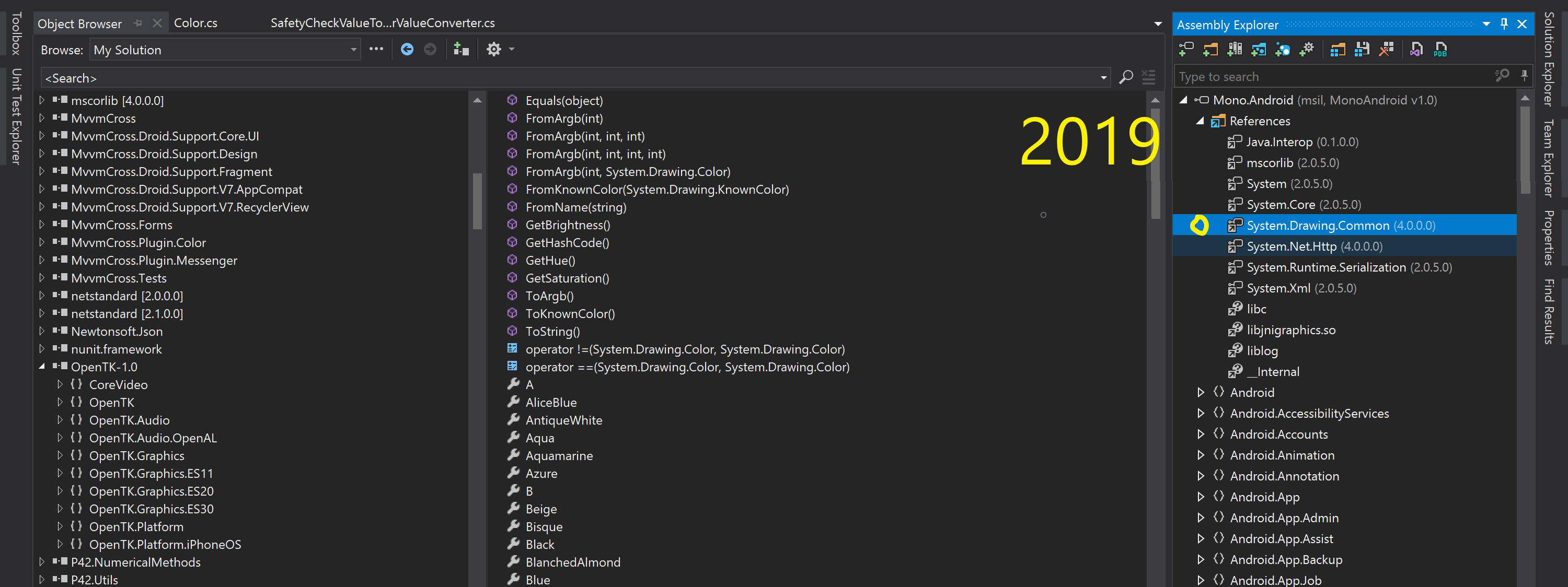 System.Drawing.Color not available on Android · Issue #3614 · MvvmCross/MvvmCross · GitHub