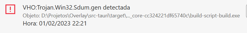 [bug] Kaspersky Blocking Command Tauri Dev Trojan Win32 Sdum · Issue 6182 · Tauri Apps Tauri