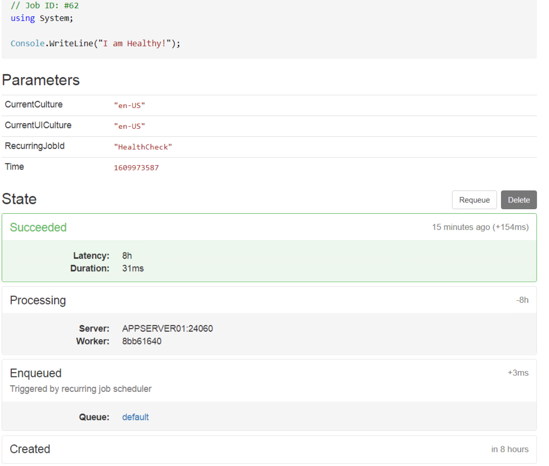Dashboard - Succeeded Jobs - Total Duration - 8h · Issue #1788 · HangfireIO/Hangfire · GitHub