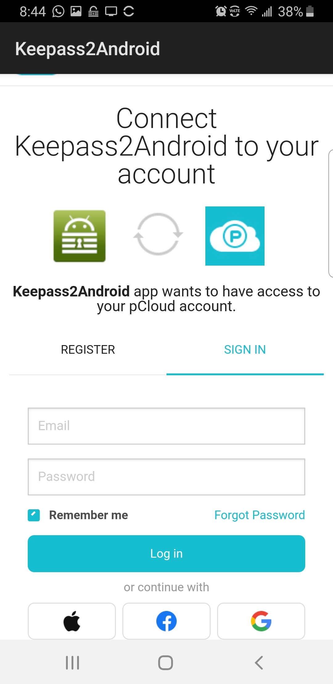 Cant Open Database Stored In Pcloud · Issue 1480 · Philippc Keepass2android · Github