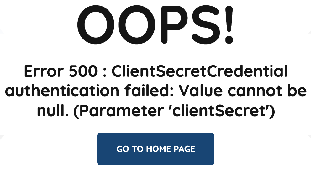 ClientSecretCredential authentication failing · Issue #175 · Azure/Commercial-Marketplace-SaaS ...