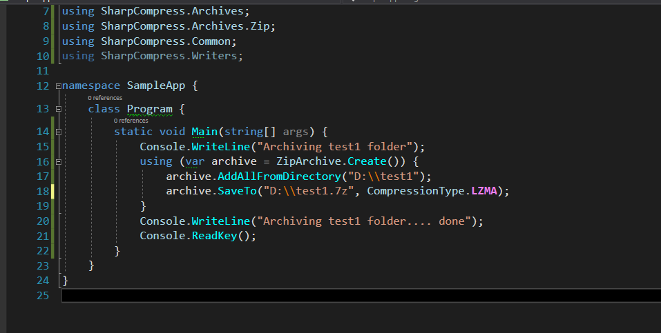 There is no proper documentation to use it · Issue #292 · adamhathcock/sharpcompress · GitHub