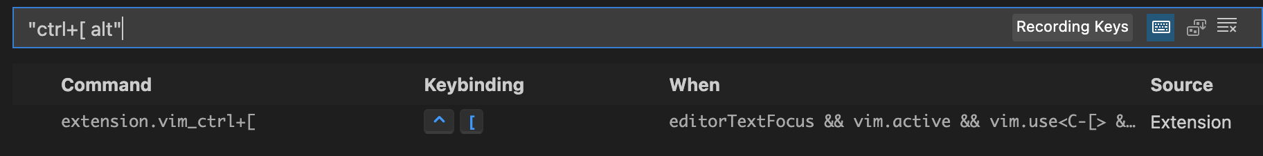 not work when in insert mode and macOS Chinese Simplified IM · Issue #3699 · VSCodeVim/Vim · GitHub