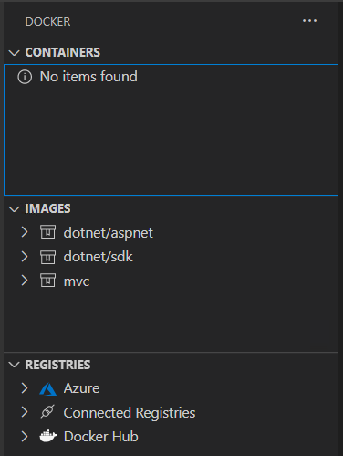 There is no docker assets in Docker view · Issue #2575 · microsoft/vscode-docker · GitHub