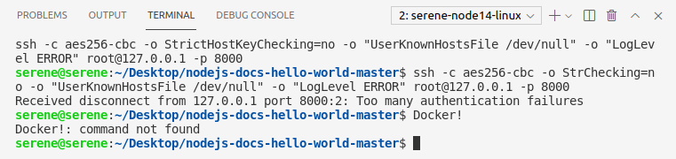 Fail To Execute The Action Ssh Into Web App For A Linux Web App On Ubuntu 1804 · Issue 2060