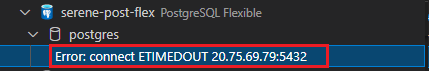 There is an error in Flexible PostgreSQL server · Issue #1889 · microsoft/vscode-cosmosdb · GitHub