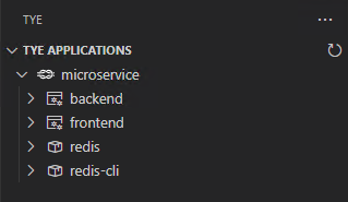 No Tye application is running in the Tye Application view after executing tye-run task · Issue ...