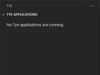 No Tye application is running in the Tye Application view after executing tye-run task · Issue ...