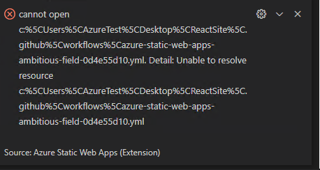 Fail to open the workflow file when clicking the child node of GitHub Configuration · Issue #501 ...